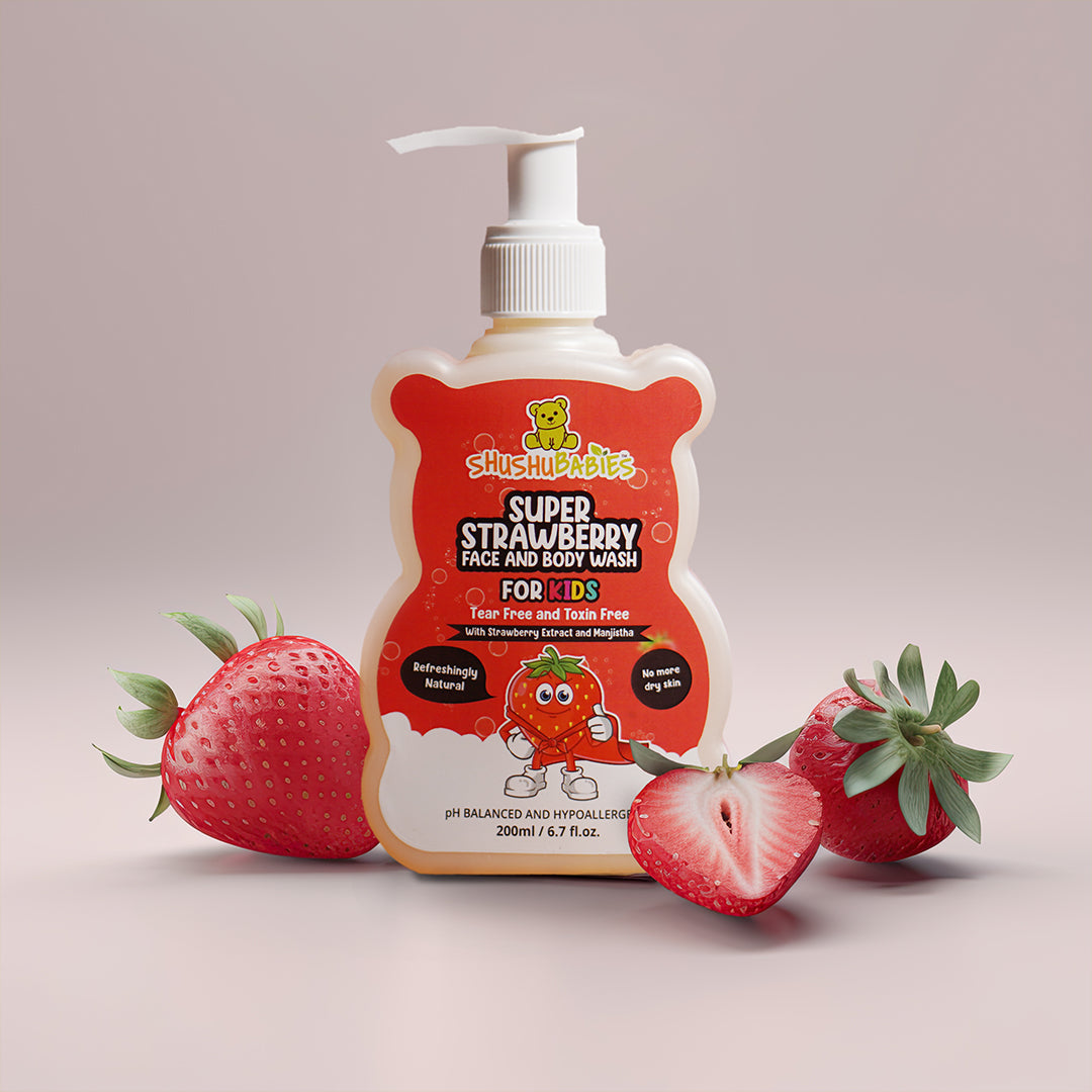 ShuShu Babies Super Strawberry Face and Body Wash for Kids: Fun and ...